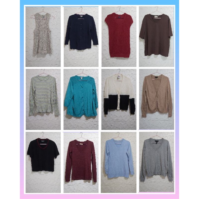(1.1) US BRANDED KNITTED MIX (PRELOVED) | Shopee Philippines