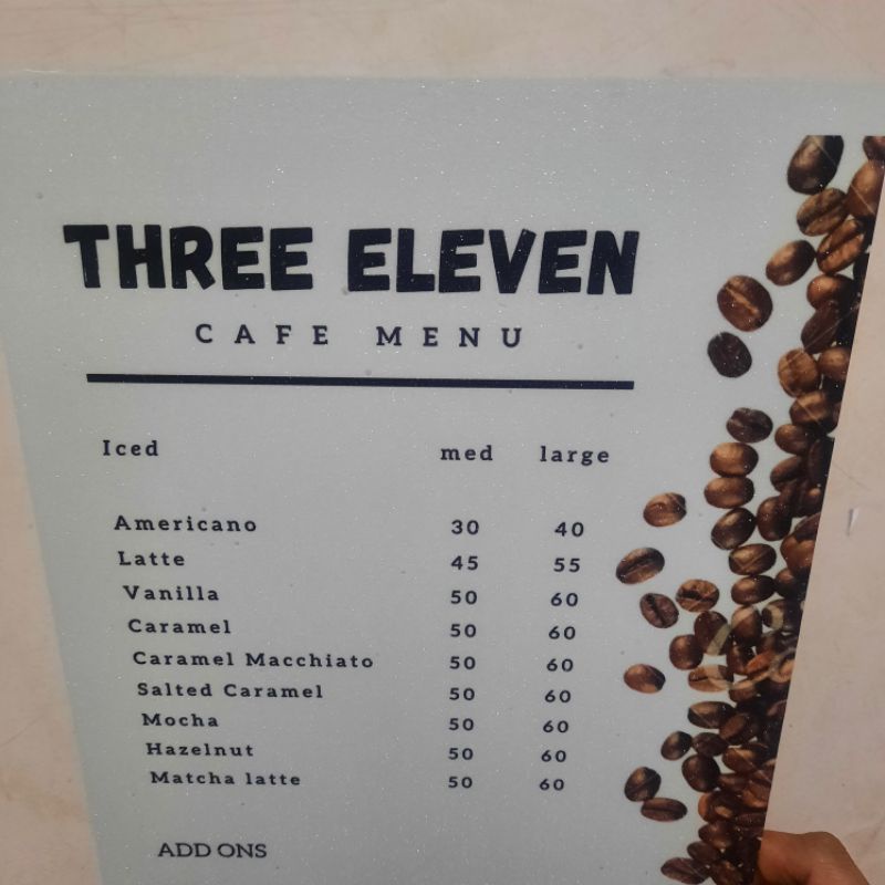 A4 Menu board on sintra with optional stand own layout only | Shopee ...