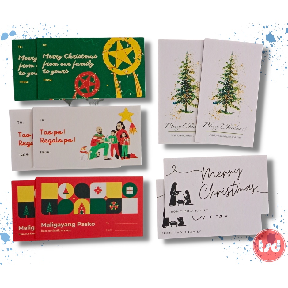 Personalized CHRISTMAS GIFT TAGS (30 pcs) | Shopee Philippines