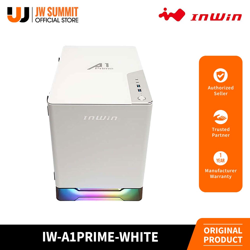 InWin A1 Prime Mini-ITX with 750W Gold PSU Gaming Desktop Case White ...
