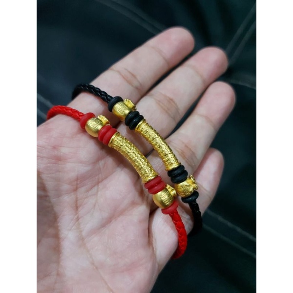 0.35g-0.65g Baifu Bracelet with Money Bag 24K Real Gold | Shopee ...