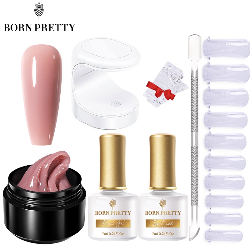 Born Pretty Extension Nail Gel Set Non Stick Hand Solid Kit Manicure ...