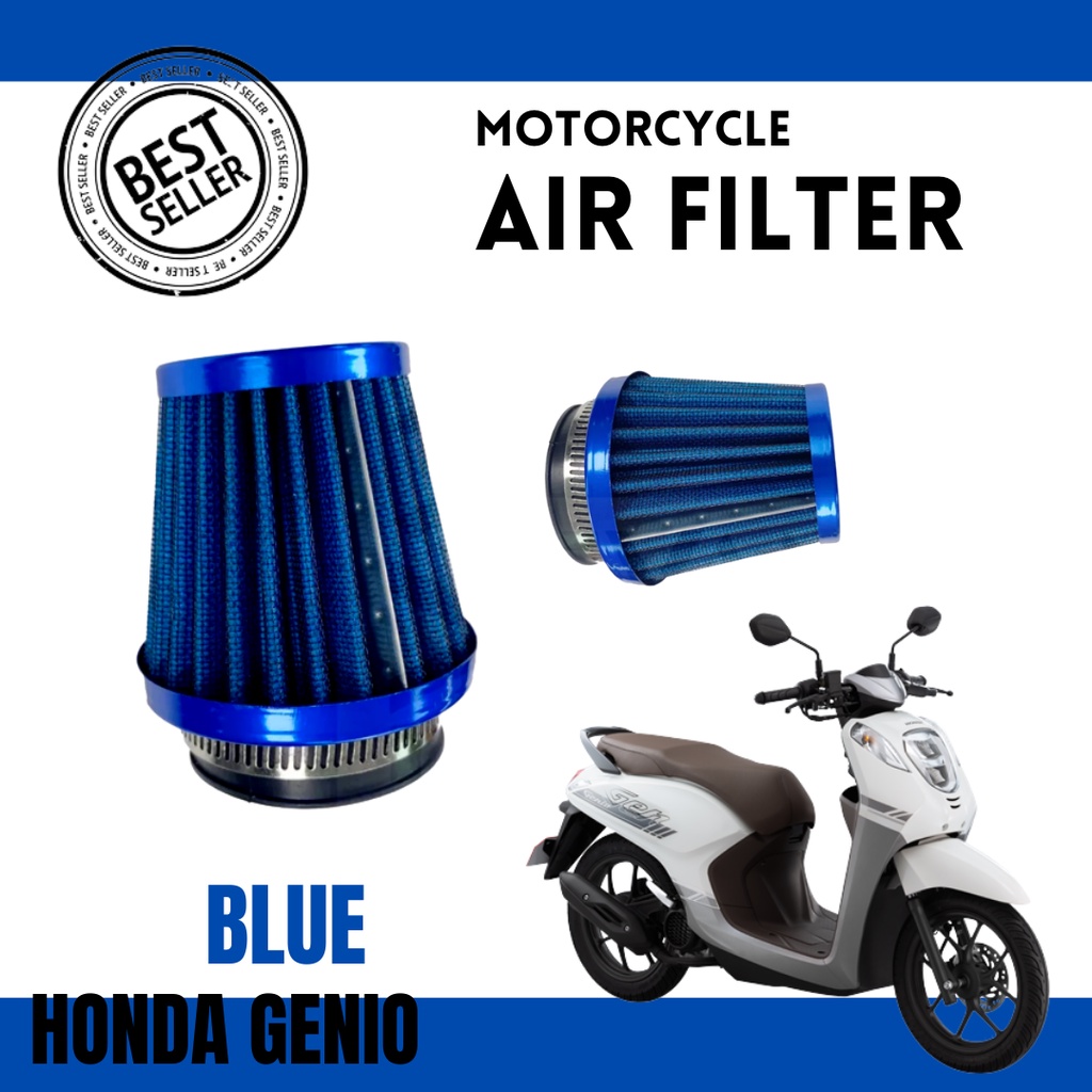 MOTORCYCLE AIR FILTER FOR HONDA GENIO| BLUE | MOTOR AIR CLEANER ...