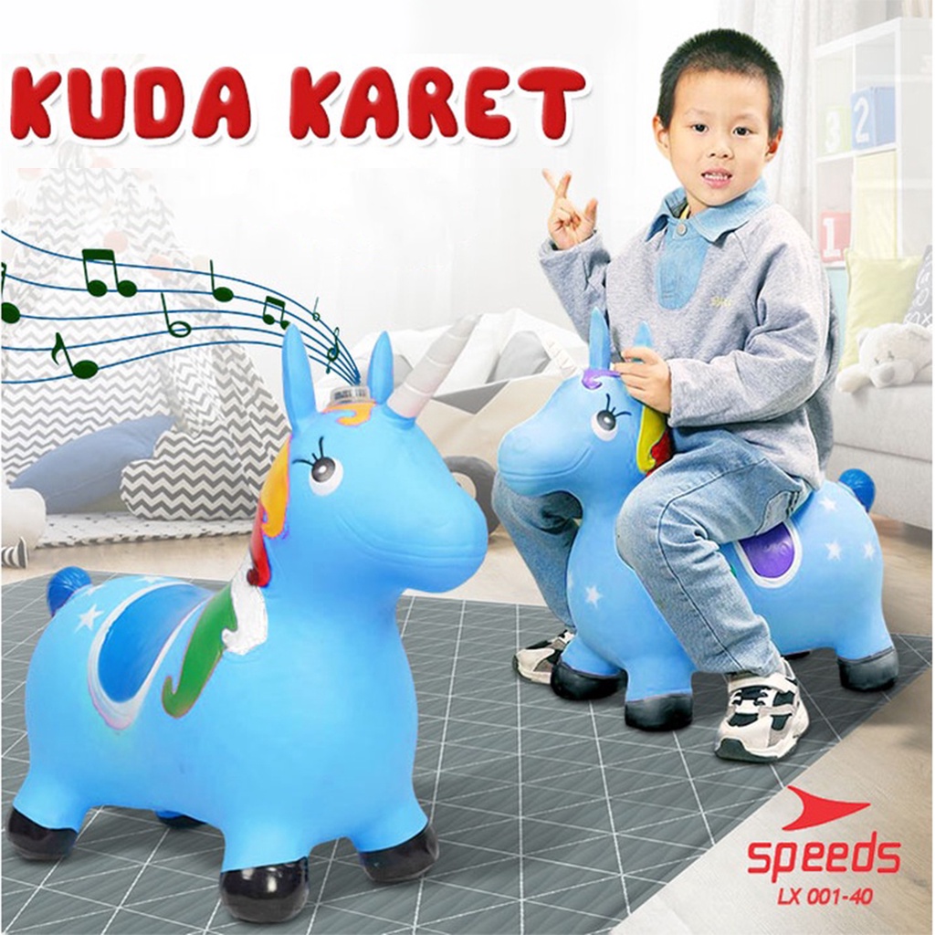 Children's Rubber Jumping Animal Horse Toy Children's Riding Toy 001-43 ...