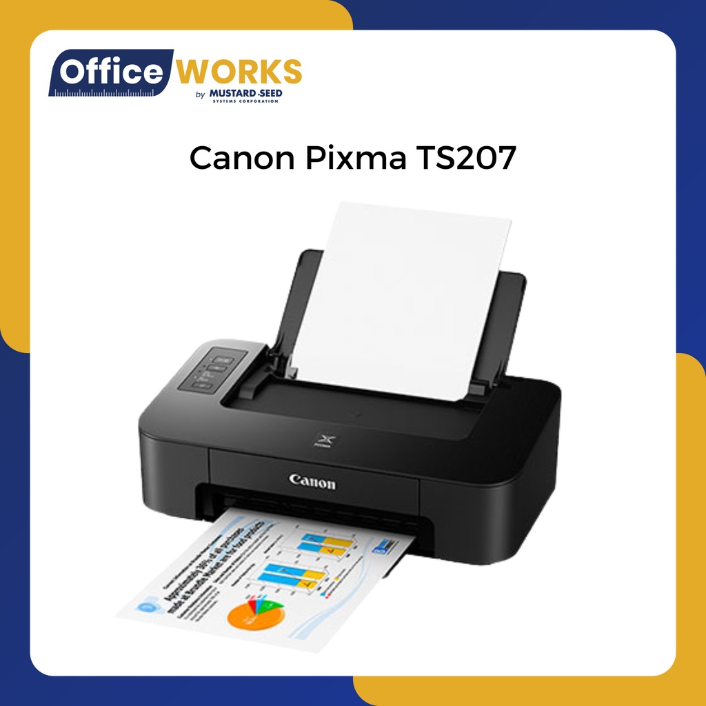 Canon Pixma TS207 Stylish and Compact Printer/ Single Function | Shopee ...