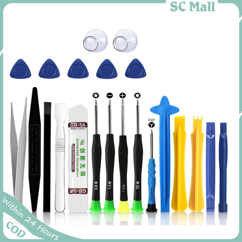 22 in 1 Professional Repair Tool Kits Electronics Opening Pry Tool ...