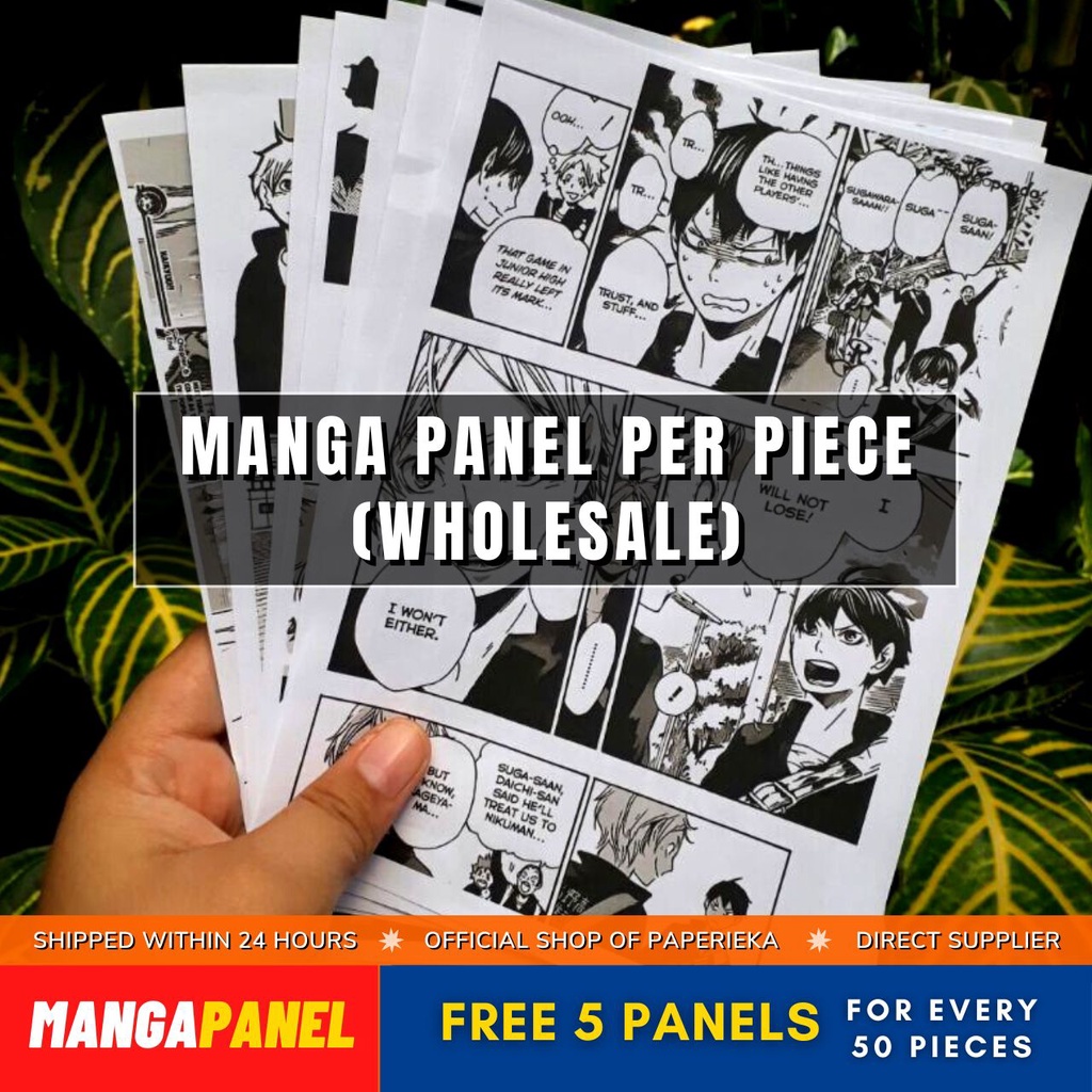 BEST PRICE : A4 MANGA WALL PANEL (10PCS PER SET) - Sticker Paper ...