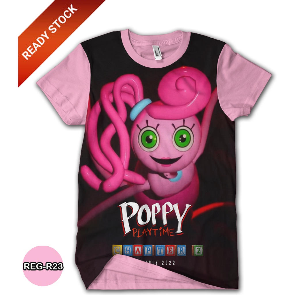 Poppy Playtime Huggy Wuggy Mommy Long Legs Spider 3D T-shirt Animated ...