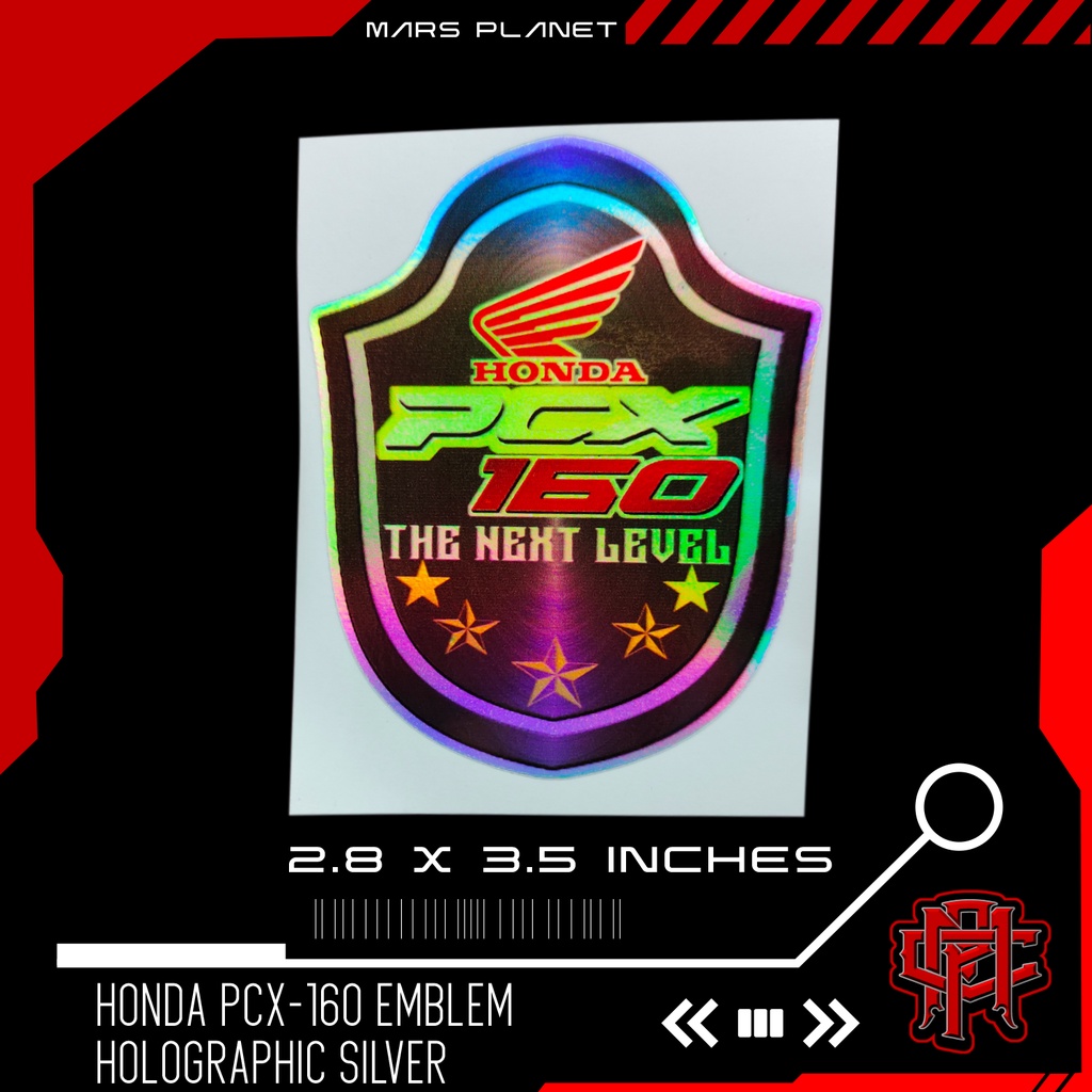 HONDA PCX 160 /150 STICKER BADGE Waterproof Laminated Vinyl Sticker ...