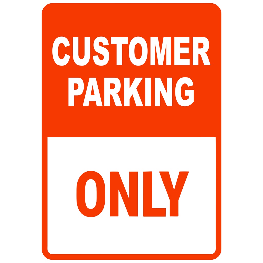 Customer Parking Only Signage Laminated Sign | Shopee Philippines