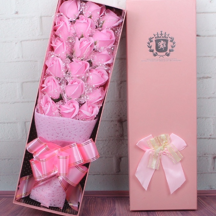 Soap Flower Rose 33 Roses Gift Box Explosive Birthday Gift For ...