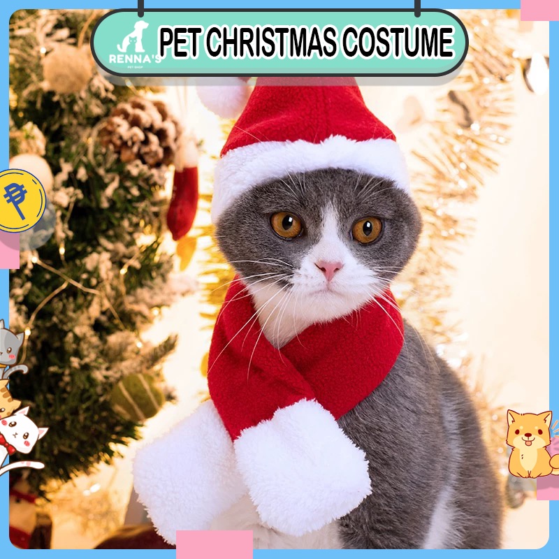 Renna's Cat Christmas Clothes For Dog Christmas Costume For Pet ...