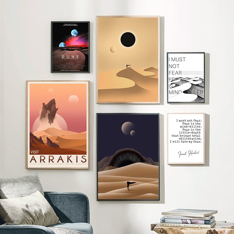 Arrakis Dune Prints Frank Herbert Retro Travel Poster Science Fiction ... Arrakis Dune Prints Frank Herbert Retro Travel Poster Science Fiction ...
