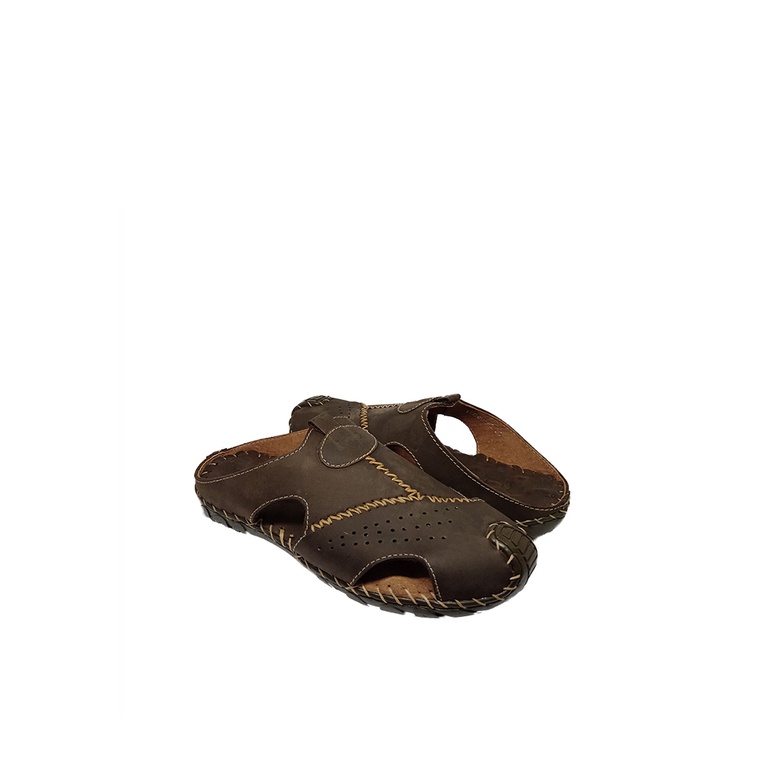 Otto 10800182 Mens Mule Slip On Sandals in Dark Brown | Shopee Philippines