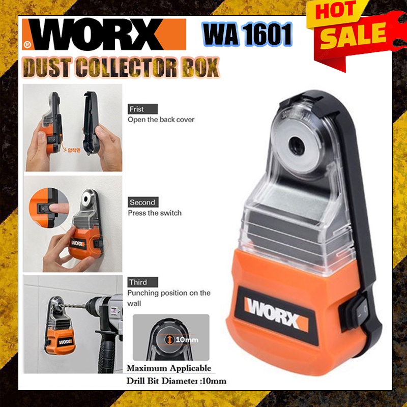 WORX WA1601 Dust Collection Box for Rotary Hammer Drill Screwdriver ...