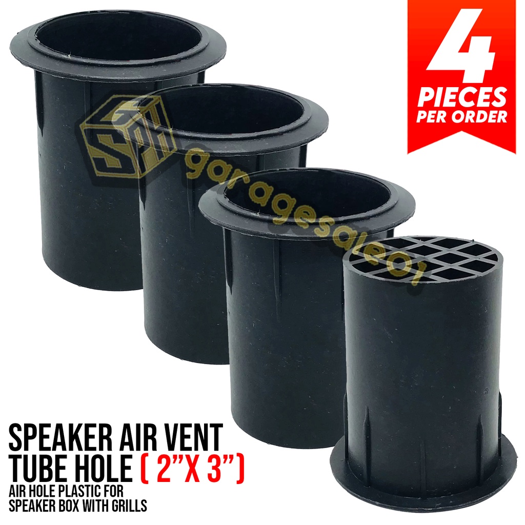🟨4PCS Plastic Air Vent Tube Hole 2"X3" for Speaker Box With Grills ...