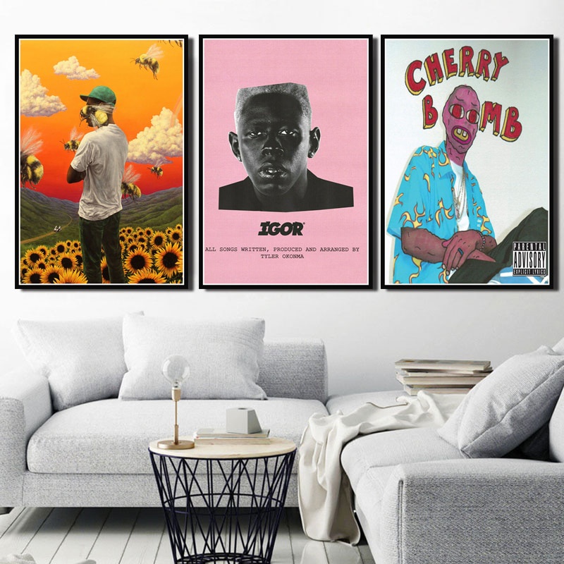 Tyler the Creator Flower Boy IGOR Rap Music Album Poster Wall Art ...