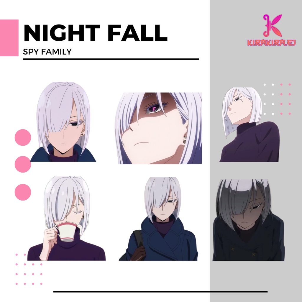 STICKER Night Fall Fiona Frost Spy x Family Vinyl Water Proof Anime ...