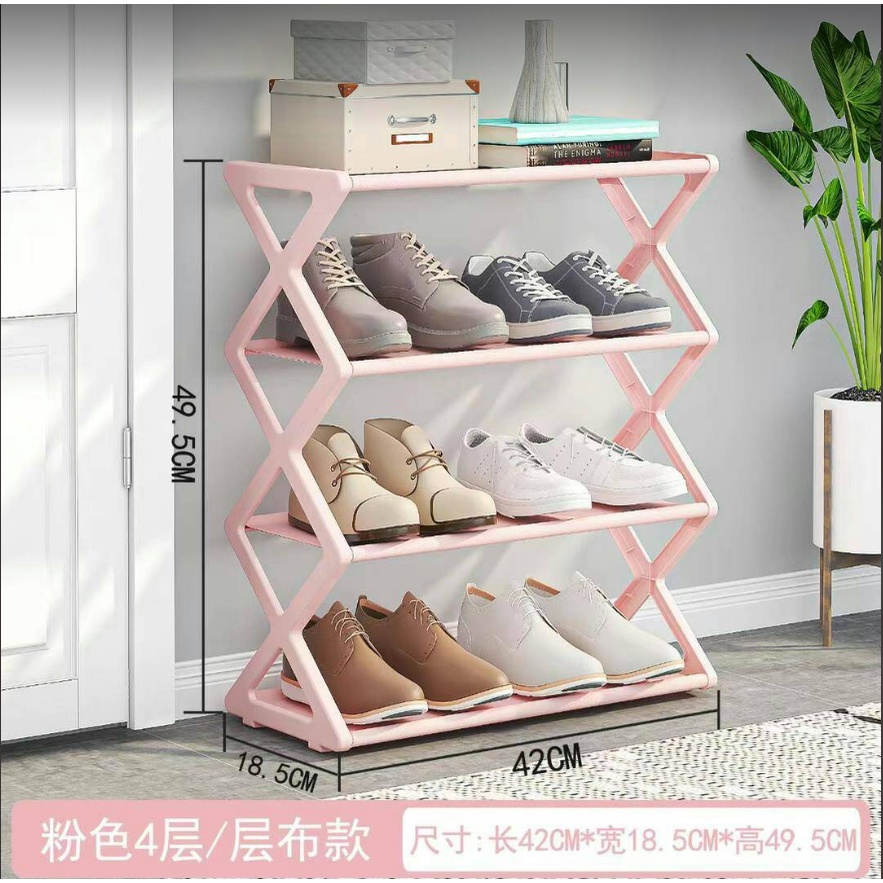 OW Creative X-shaped shoe rack, simple shoe rack, simple shoe rack ...