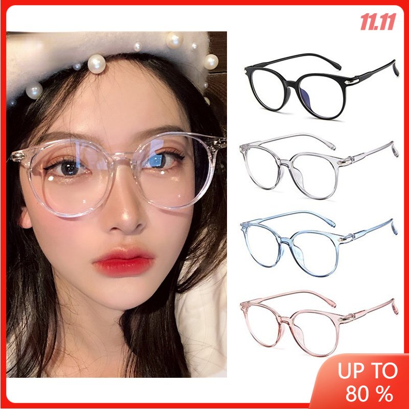 Round Anti-Blue Glasses Anti-radiation Eyeglasses Computer Anti ...