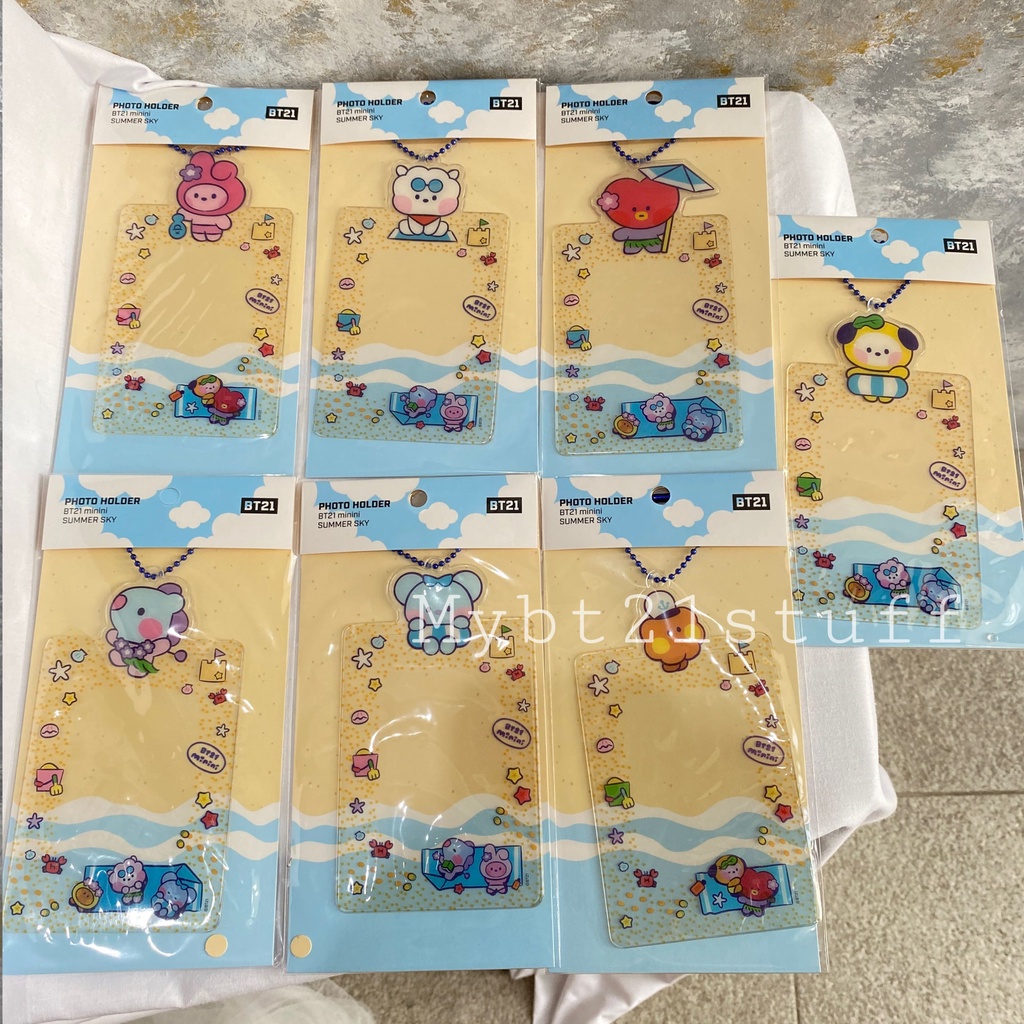 Bt21 MININI SUMMER DAY Photocard holder/BT21 OFFICIAL MERCH/PC holder BT21 OFFICIAL | Shopee ...