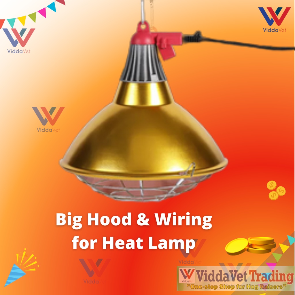 Golden Big Brooder Heat Lamp with Stepless Switch and Infrared Bulb ...