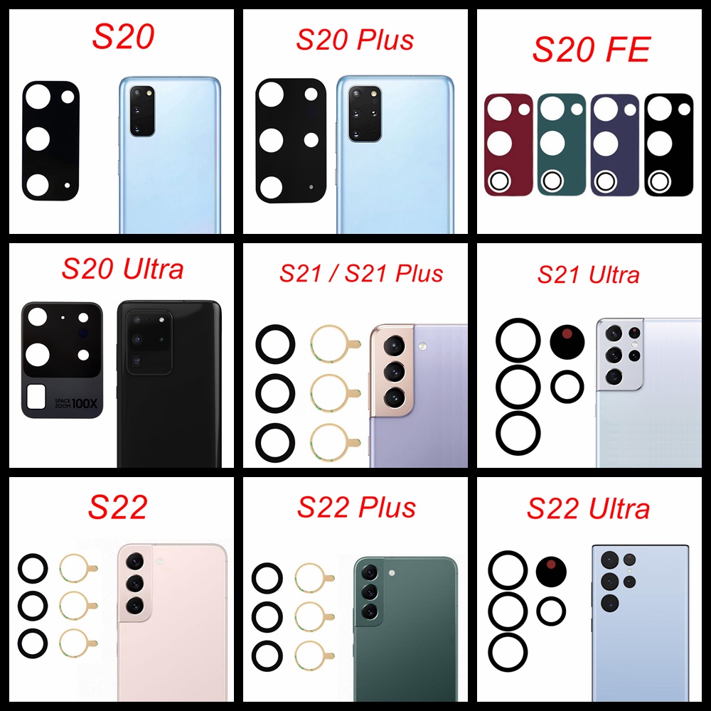 Rear Back Camera Glass Lens For SAMSUNG GALAXY S20 S21 S22 Plus Ultra ...