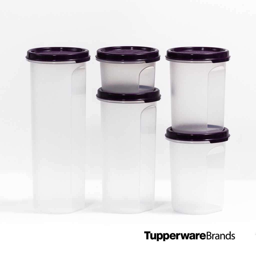 Tupperware Modular Mates Round Classics 5-piece Set - Dewberry | Shopee ...