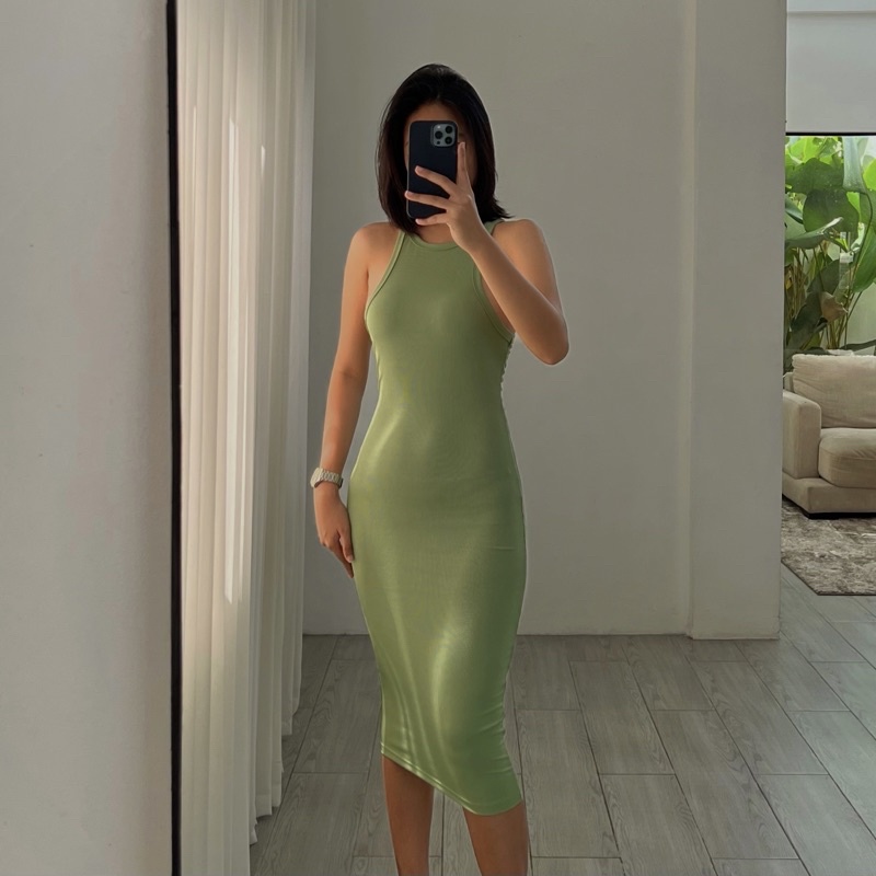 MERA Emma Bodycon Midi Dress | Shopee Philippines