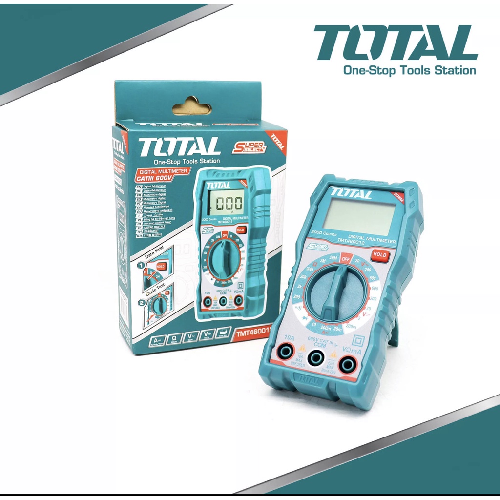 Total Digital Multimeter CATIII 600v TMT460012 | Shopee Philippines