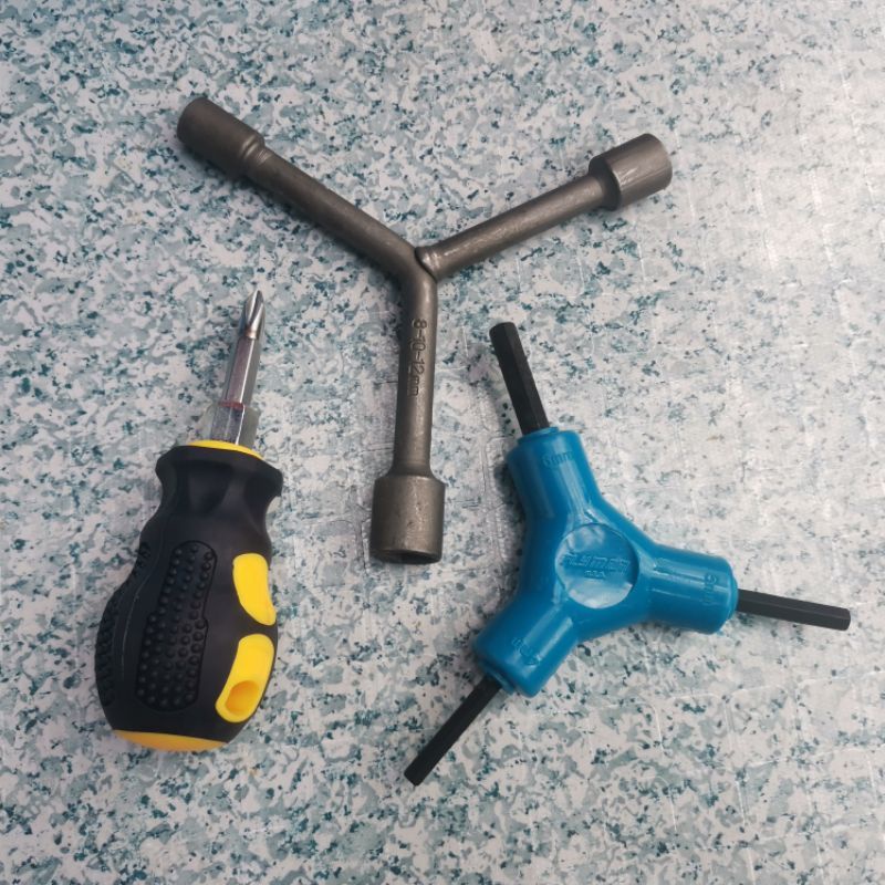 Basic tools package Y allen, Y wrench, screw driver | Shopee Philippines