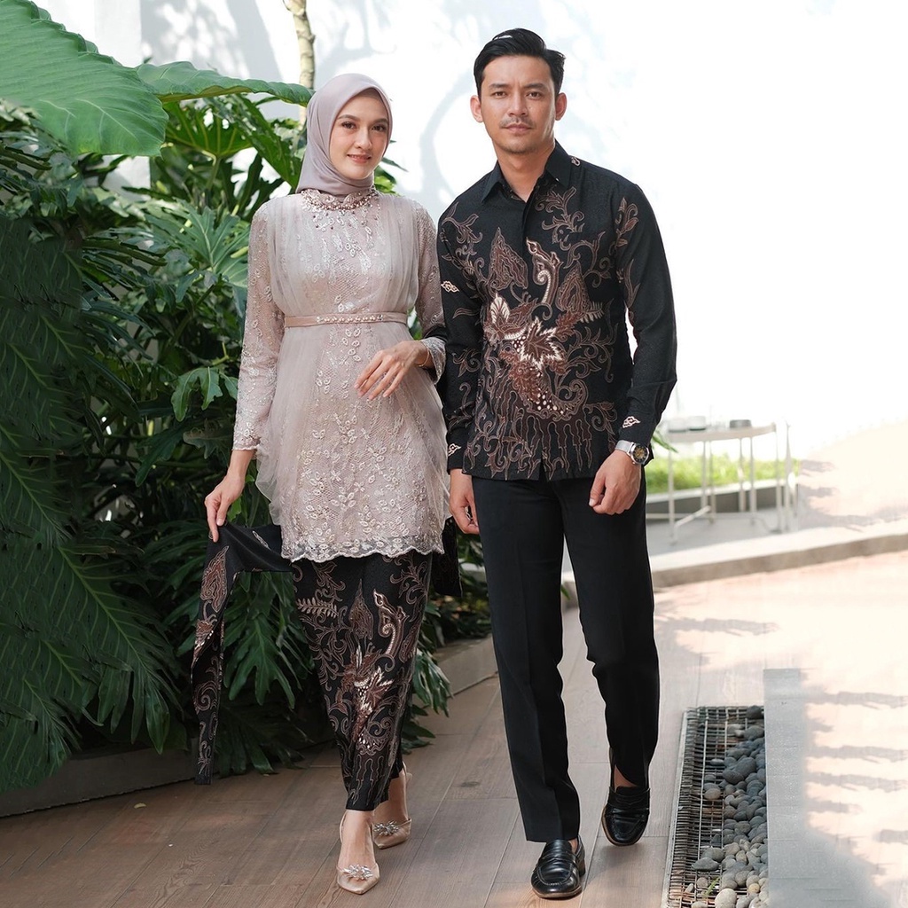 | Official Batik - Hayunda Tulle Sequin Couple Batik | Modern Couple ...