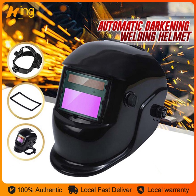 Welding Mask Auto Darkening Welding Mask Helmet Protection Eye Resist ...