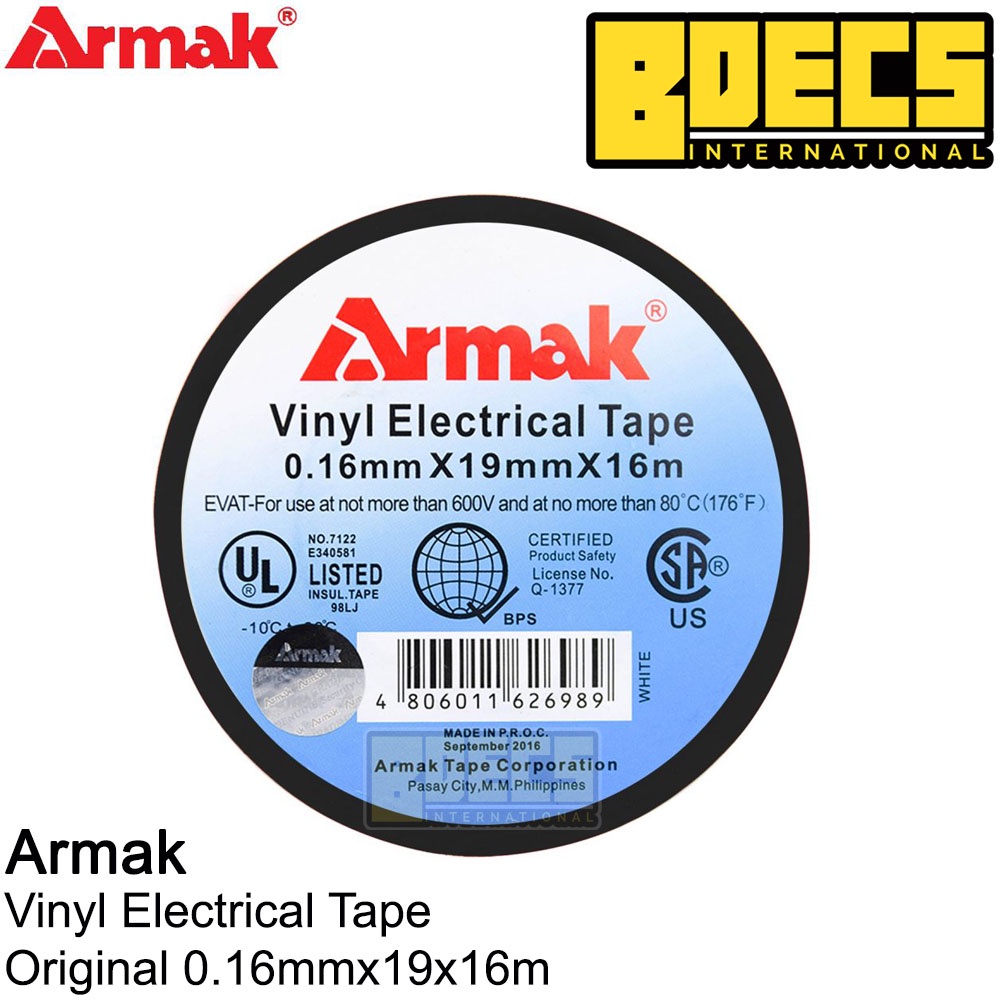 Armak Electrical tape 16m (5pcs) I Bdecs | Shopee Philippines