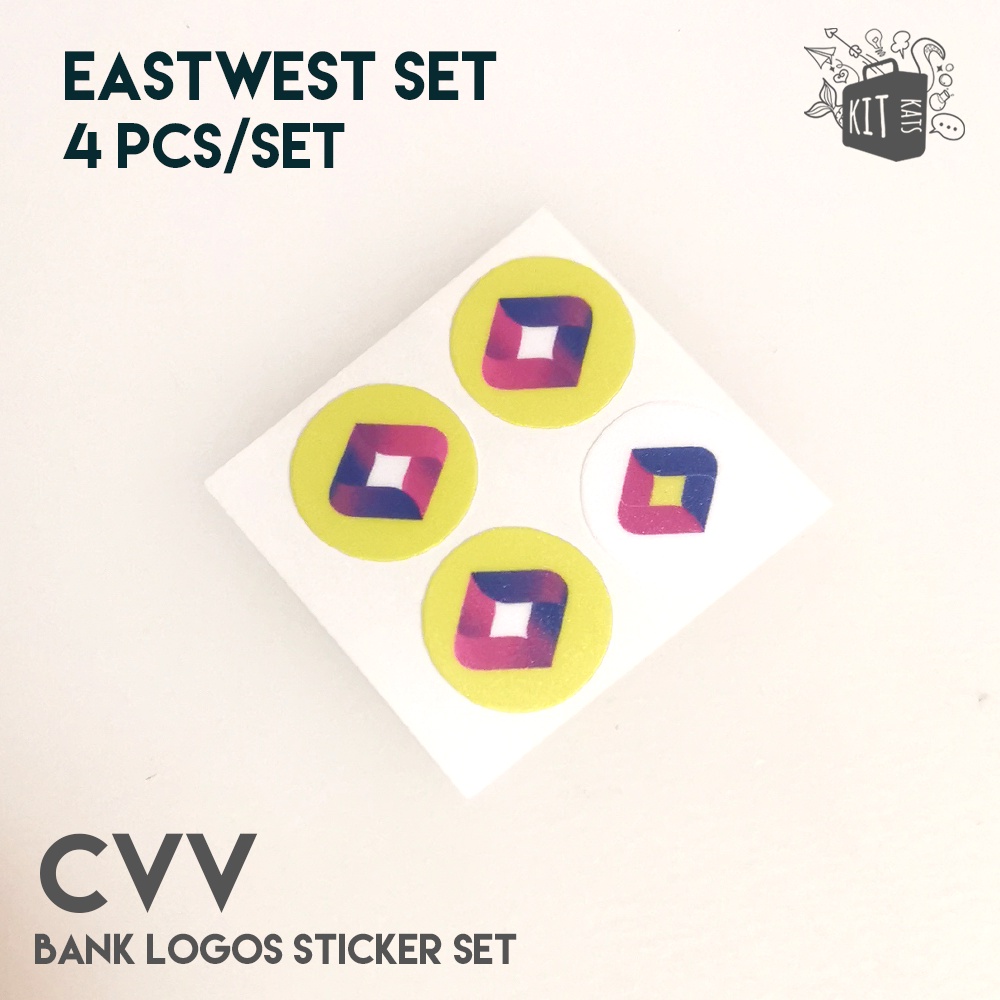 CVV stickers for back of card security (Bank logos edition) | Shopee ...