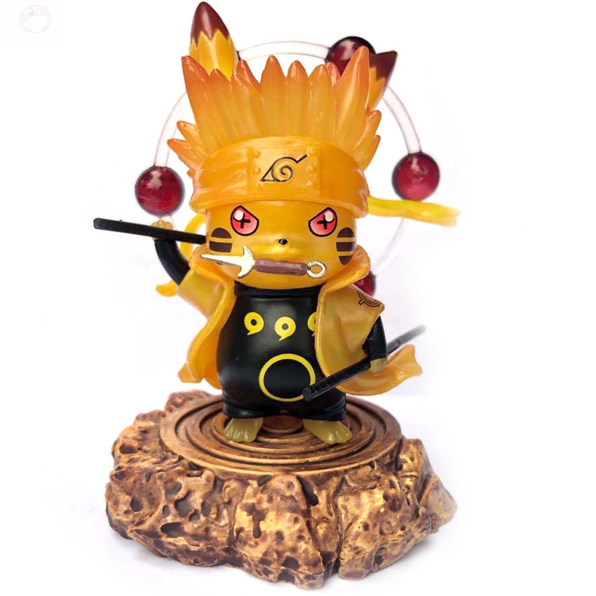 1PCS Garage Kits Pikachu cos Naruto Sasuke Pokemon Doll Car decoration ...