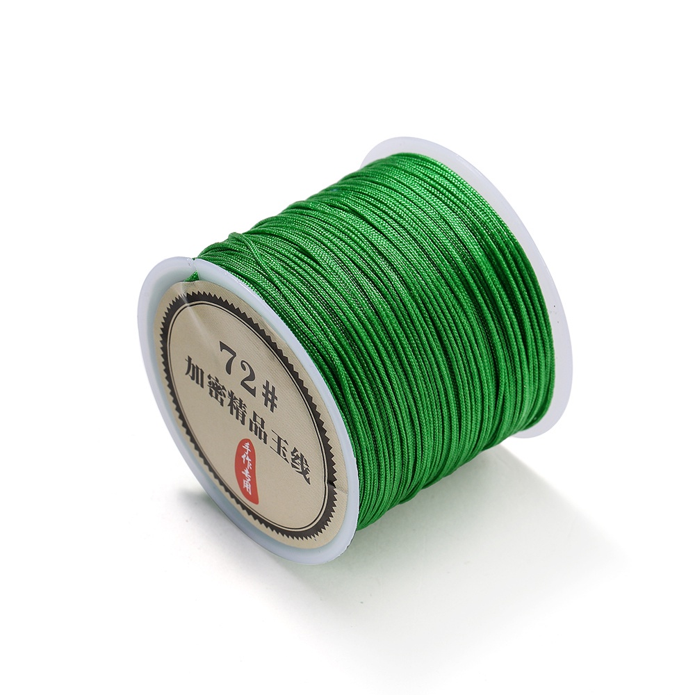 St.Kunkka 1 Roll 50m 0.8mm Wax line beaded rope nylon rope cotton ...