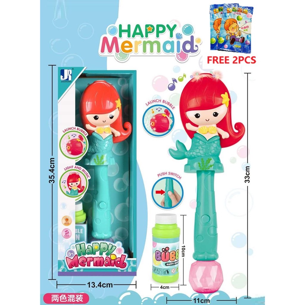 Mermaid Bubble Wand Toy Toypalace | Shopee Philippines