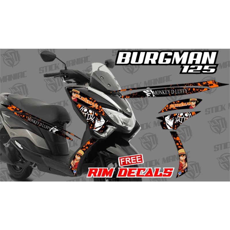 Suzuki burgman decals sticker | Shopee Philippines