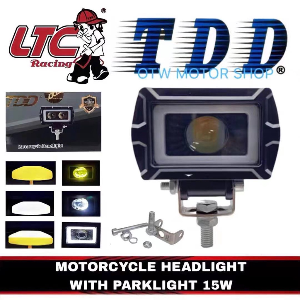 TDD 4679 Motorcycle Headlight MID ONE EYE SQUARE HEADLIGHT With ...