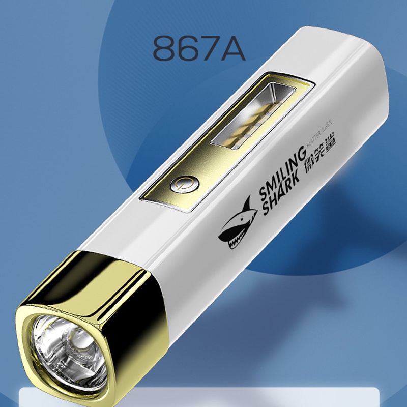 New Mini Bright Flashlight Floodlight Sidelights Portable Walking ...