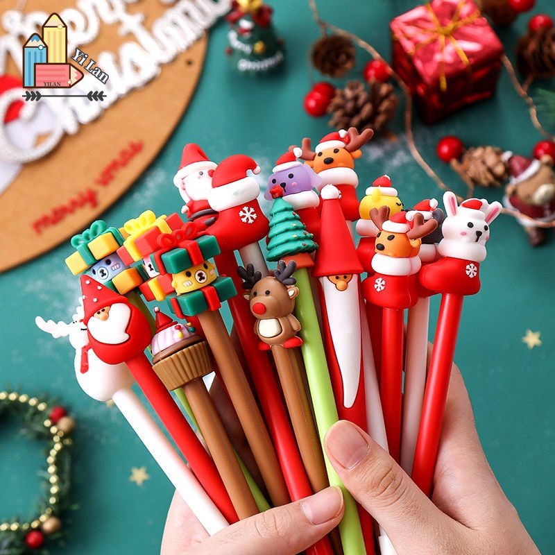 20 Pcs Kawaii Christmas Gel Pens Cute Christmas Tree Reindeer Christmas ...