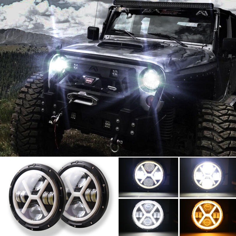 【Ready Stock】7inch LED Headlight 500W 6000K Projector Headlight ...