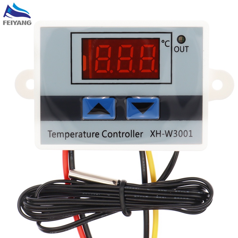 10A 12V 24V 220VAC Digital LED Temperature Controller XH-W3001 For ...