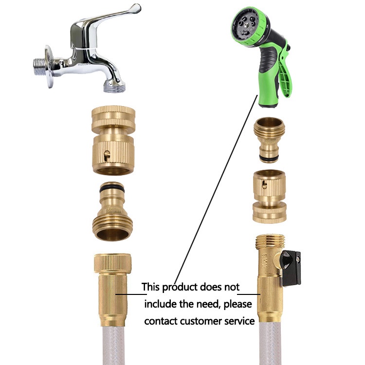 American brass 3/4 hose Quick connector Garden hose connection male ...