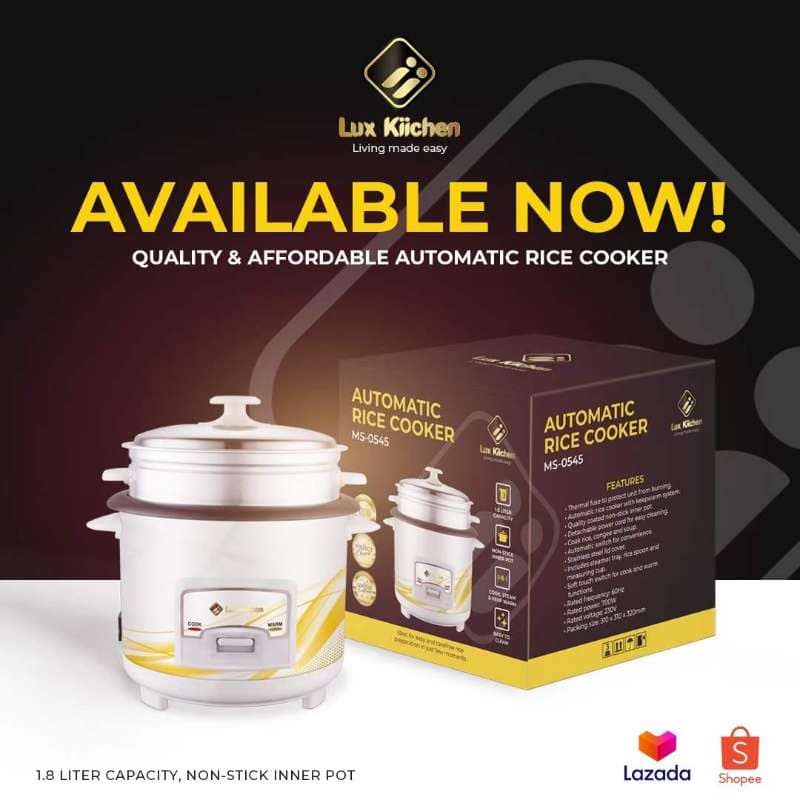 1.8L rice cooker (jack.ph) | Shopee Philippines