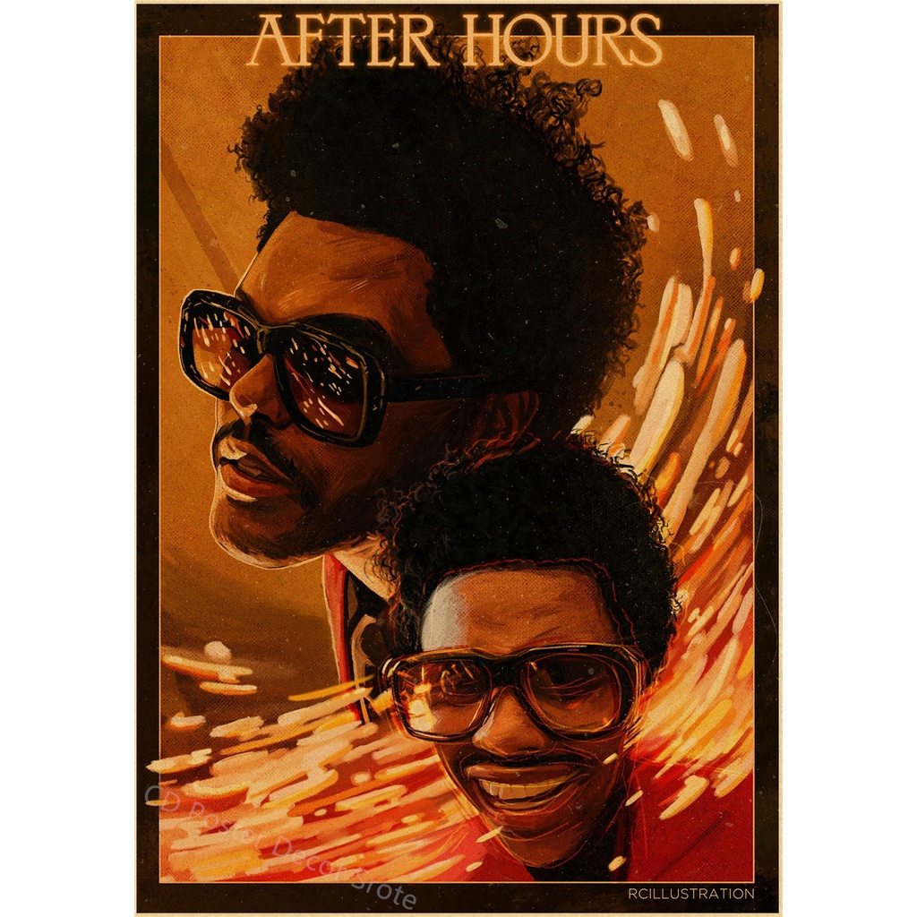 Rapper The Weeknd Poster After Hours Prints DIY Home Room Bar Cafe ...