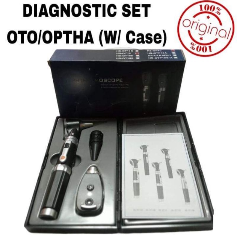 Diagnostic Set Oto/Optha (Otoscope and Opthalmoscope Set) w/ case (High ...