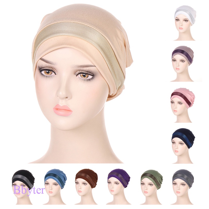 Bbyter Islamic Turban Hat Muslim Inner Hijab Cap Women Abayas Arab ...