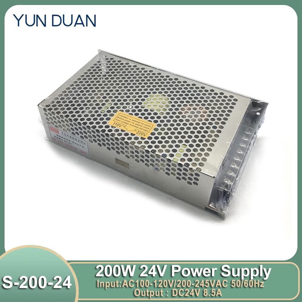 AC 110V-220V DC Switching Power Supply DC 24V 200W for Stepper Motor ...